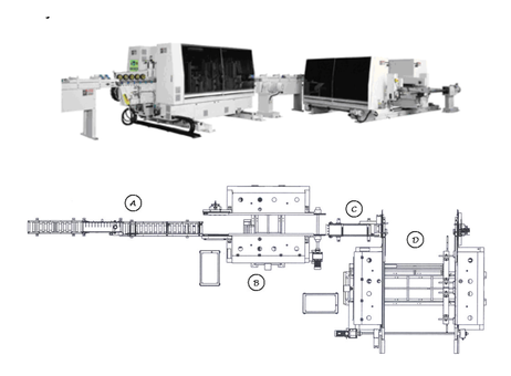 KTCC KDET/FL1/IT300P/V280102/MT300 linija za obradu parketa
