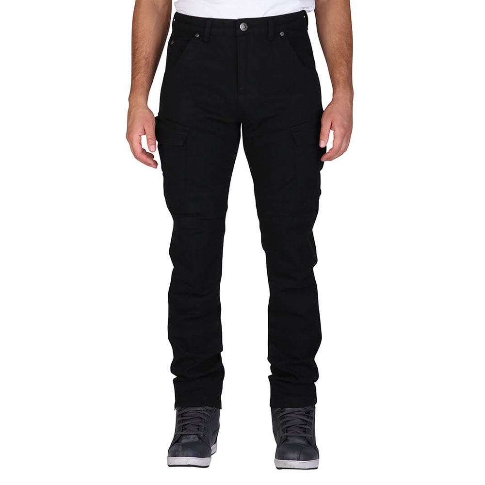 Pantalone BRANDON JEANS CARGO džepare muške crne MODEKA