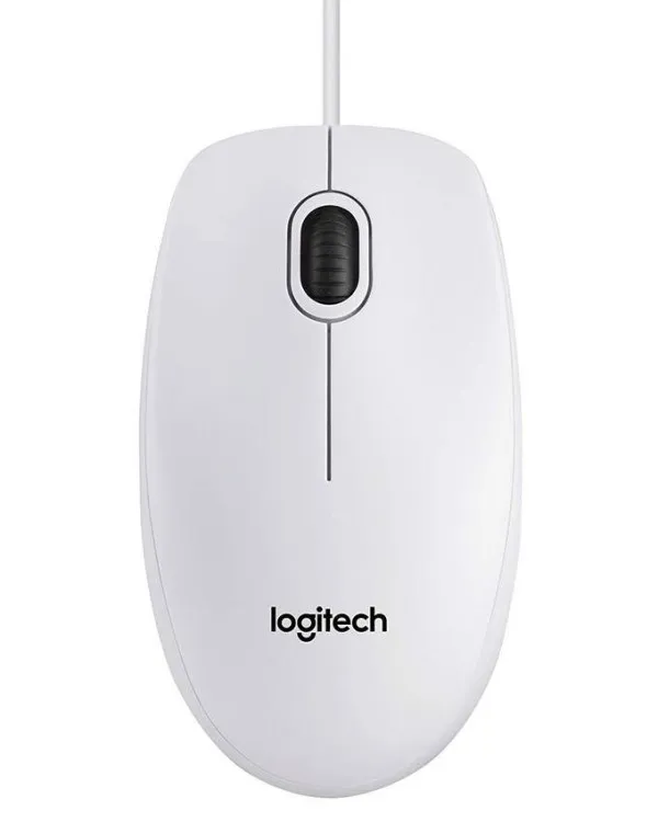 Miš žični Logitech B100 optički beli 910-003360