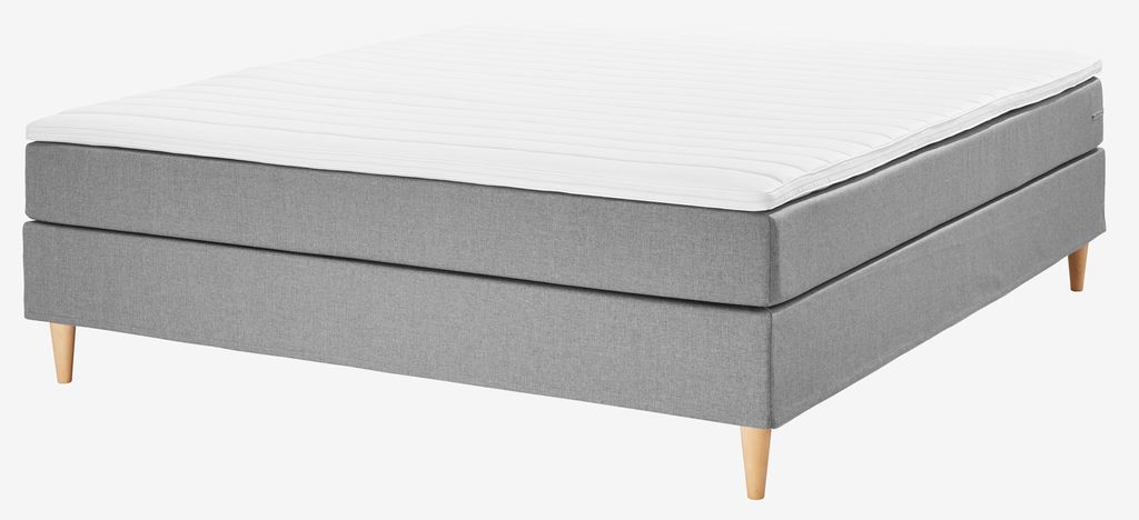 Boxspring krevet 180x200cm LEIRKUP siva-23 mekan