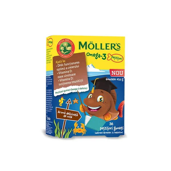 Mollers Omega-3 Jelly Fish 36 gumenih ribica za decu