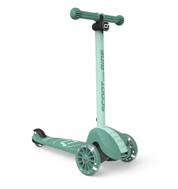 Scoot And Ride Highwaykick 3s Forest LED – Trotinet Za Decu