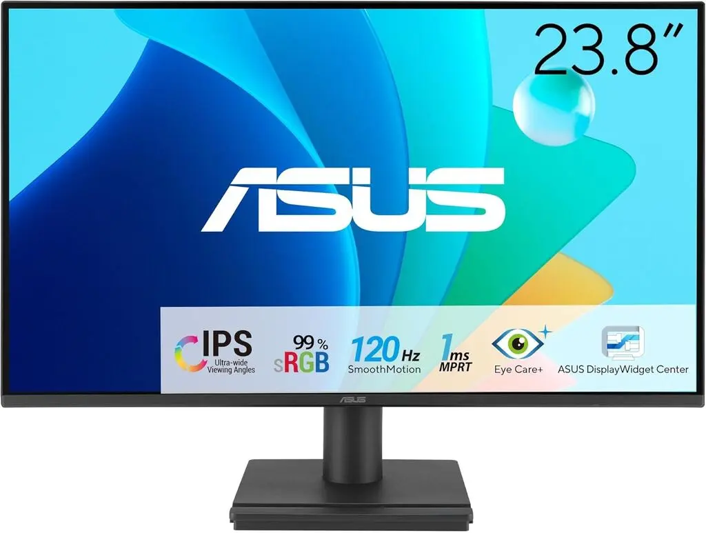Asus Monitor 24" VA249HG FHD 1920×1080 IPS 120Hz Eye Care