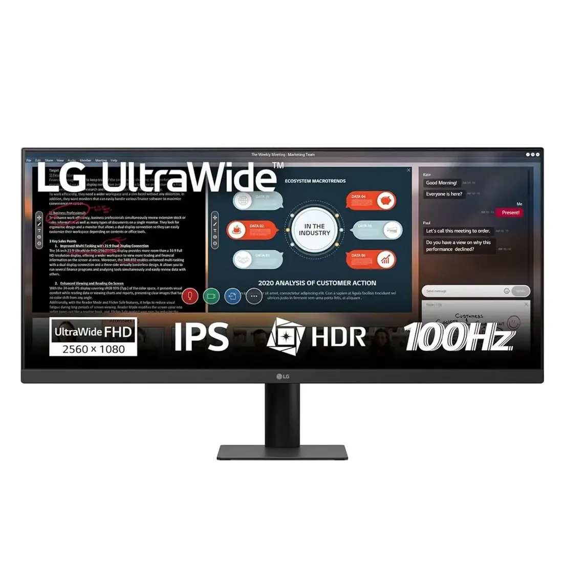 LG Monitor 29U511A-B, 29", IPS, UW-FHD, 100 Hz, Freesync, Crni