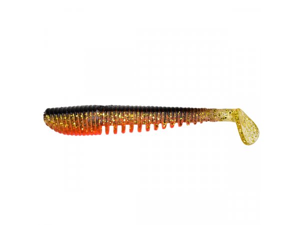 Silikon mate ribs shad 95mm old gold glitter 6pcs