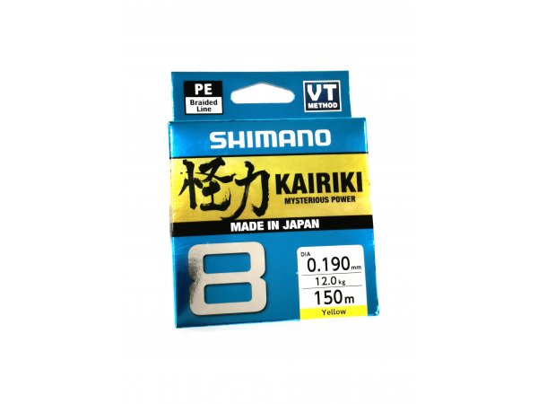 STRUNA SHIMANO KAIRIKI 8 150M 0.19MM YELLOW