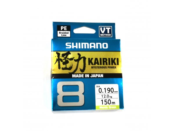 Struna shimano kairiki 8 150m 0.19mm green