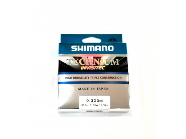 Monofil shimano technium invisitec 300m 0.305mm grey