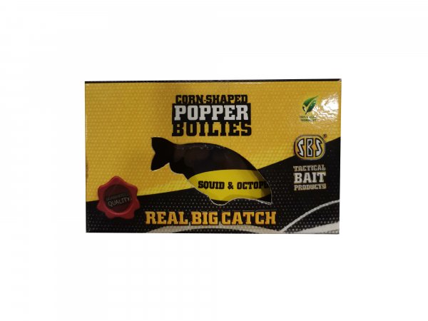 SBS POPPER CORN SHAPED BOILI SQUID/OCTOPUS 8-10MM 40GR