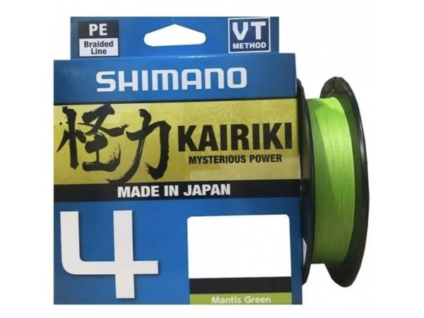 Struna shimano kairiki 4 150m 0.23mm 18.6kg mantis green