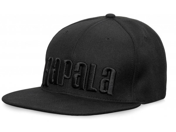 KAČKET RAPALA BLACK FLAT BILL CAP RBFBC