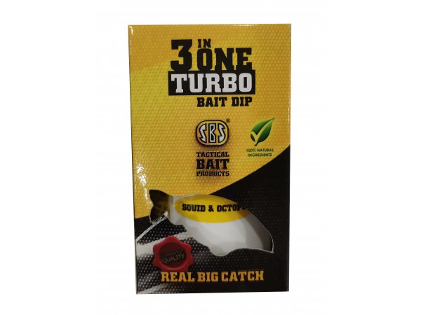 SBS 3IN1 TURBO BAIT DIP 80ML SQUID & OCTOPUS