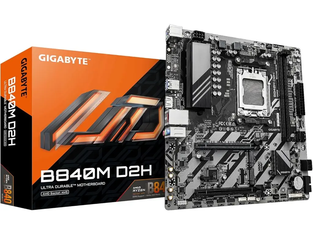 Gigabaјtova matična ploča B840M D2HAM5, 2x DDR5, 2x M.2, 4x SATA12xUSB; 1x HDMI, mATX