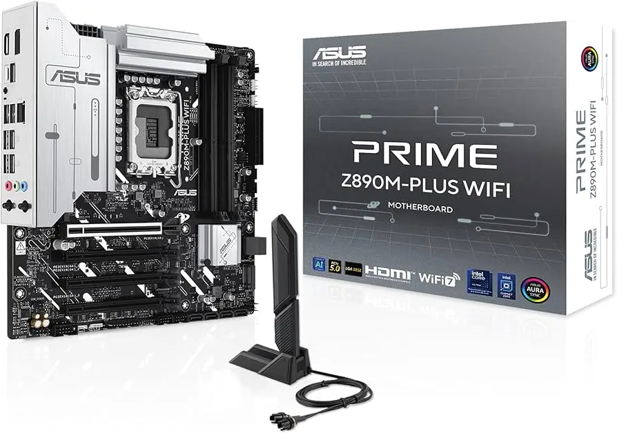 Asus Matična ploča PRIME Z890M-PLUS WIFI, Intel Core Ultra procesori (Serija 2), UEFI AMI BIOS, Intel Z890, Micro ATX