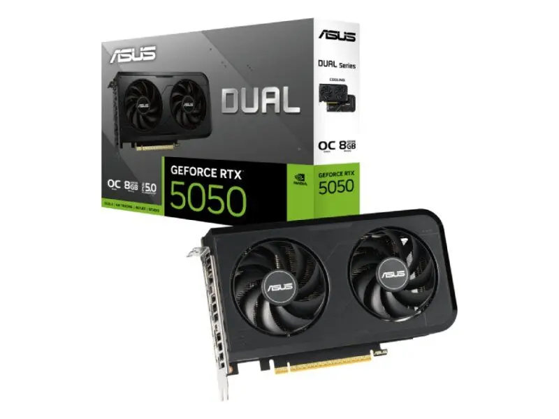 Asus Grafička kartica GeForce RTX 5050 DUAL-RTX5050-O8G, 8GB, 128bit