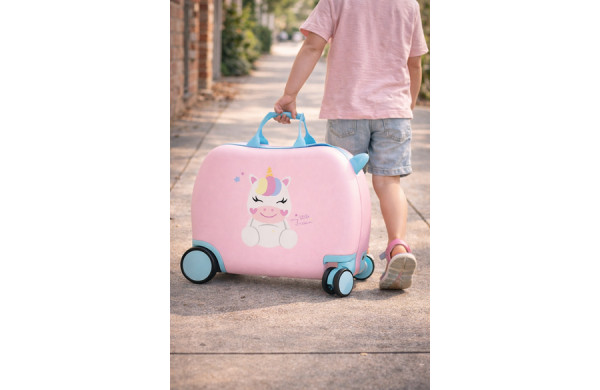 ROLL ROAD HAPPY PETS dečiji kofer na točkićima - pink ( 49.910.42 )