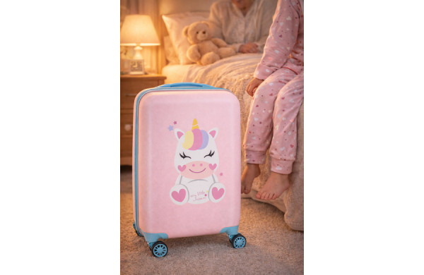 ROLL ROAD HAPPY PETS dečiji kofer 50 cm - pink ( 49.913.42 )