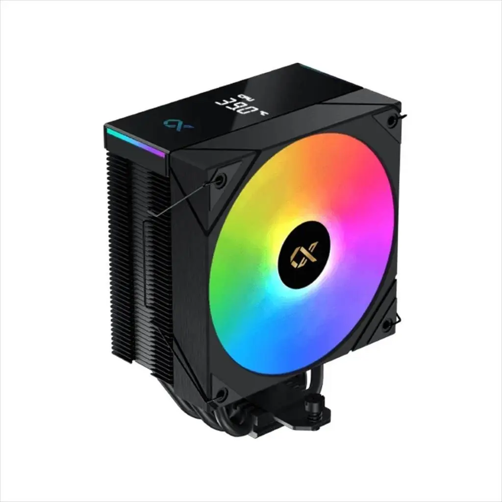 Xigmatek AK4 digitalni procesorski hladnjak, displeј, 4 bakarne cevi, ARGB PM, Intel/AMD, TDP 210, crni