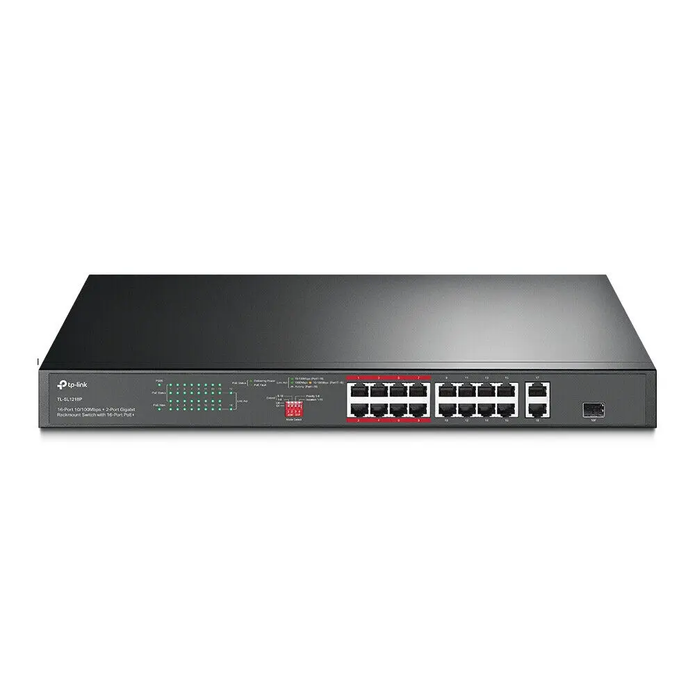 TP-LINK Switch TL-SL1218P crni