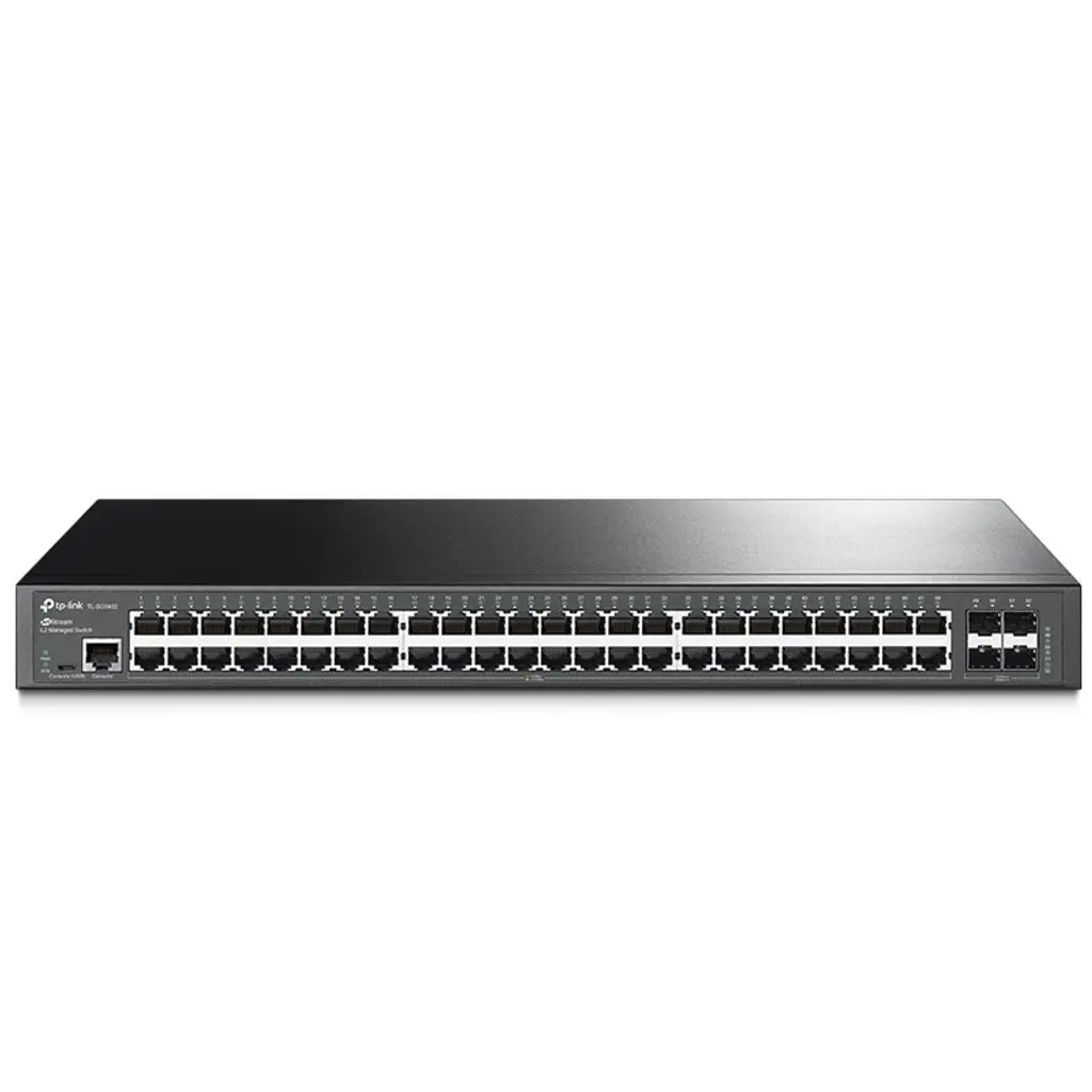 TP-LINK Switch 10/100/1000Mb/s 48- port+4 sfp TL-SG3452 / T2600G-52TS JetStream upravljiv