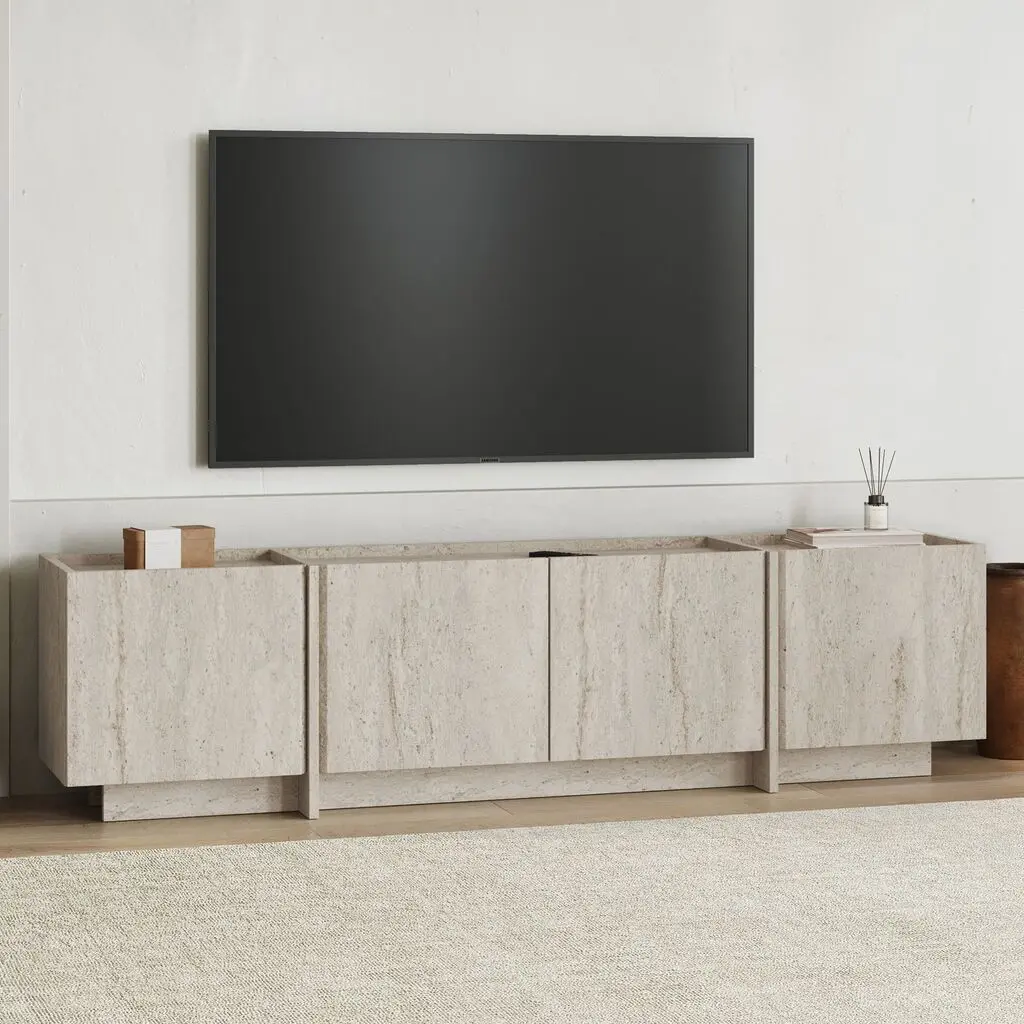 Nordure TV komoda, 180x46x35cm, Bež