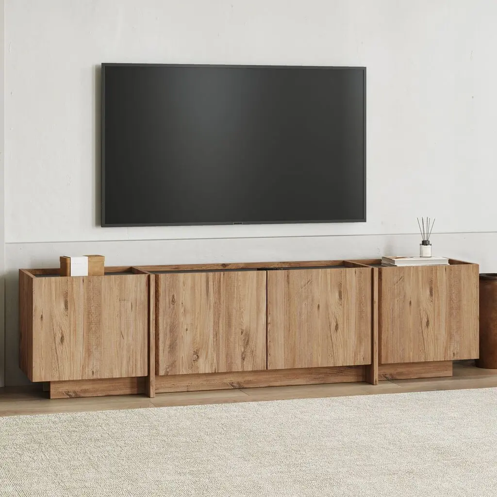 Nordure TV komoda, 180x46x35cm, Krem