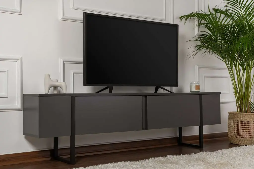 Nordure TV komoda, 180x50x30cm, Antracit