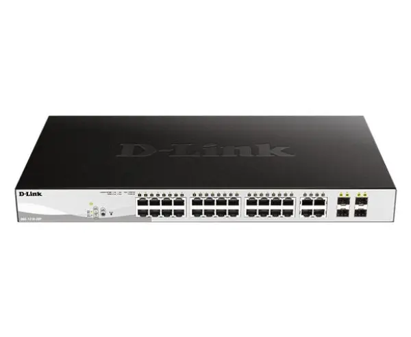 D-LINK Switch 24-Port Smart Managed 4xSFP DGS-1210-28P sivi