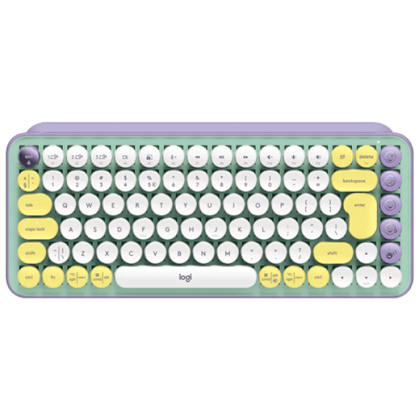 Tastatura Logitech Pop Keys Daydream bela ljubičasta US 920-010736