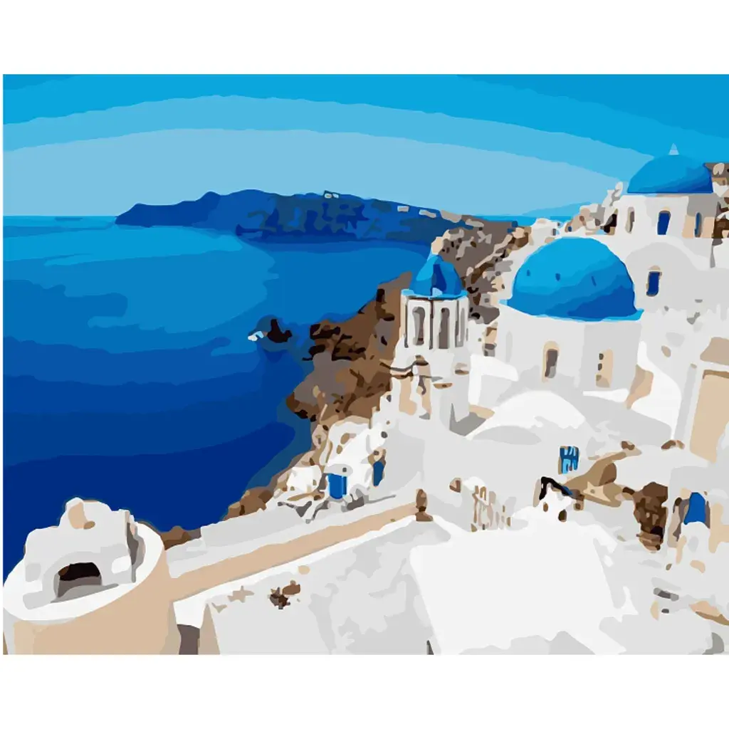 Slika po brojevima Santorini, 40x50 cm