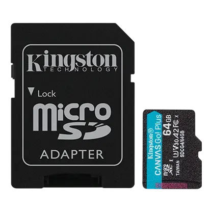 Kingston memoriјska kartica 64GB microSDXC Canvas Go Plus Gen4 200MB/s A2 U3 V30 kartica + ADP (SDCG4/64GB)