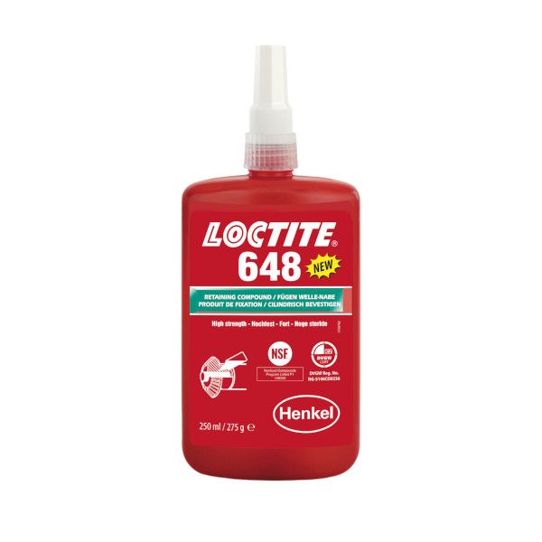 Loctite 648 - Anaerobic Retaining Compound - 250ml Bottle