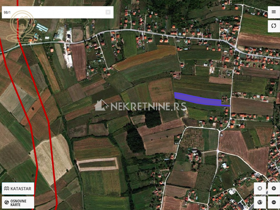 PRODAJA GRAĐEVINSKOG ZEMLJIŠTA – DRENOVAČKI PUT, KRAGUJEVAC – 60 ARI, ODLIČNA LOKACIJA