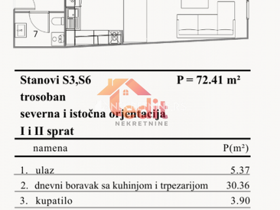 ODLIČNA PONUDA – KOMFORAN PORODIČAN 3-SOBAN STAN NA TOP LOKACIJI-KOD DOMA ZDRAVLJA