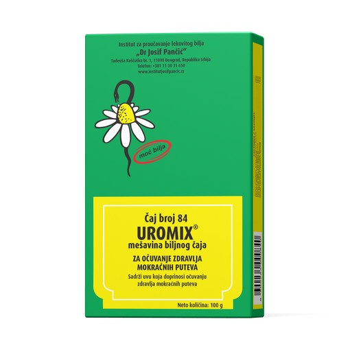 (84) UROMIX® – Mešavina biljnog čaja za očuvanje zdravlja mokraćnih puteva a 100