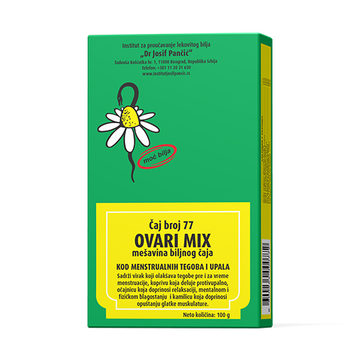 (77) OVARI MIX®- Mešavina biljnog čaja kod upala i menstrualnih tegoba a 100 g