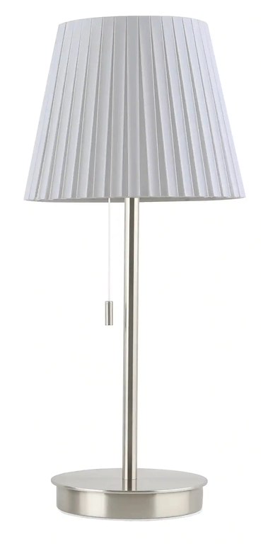 Rea Light Helena HN2432B-NCKL/WH Stona lampa, E27, 40W, O22cm, Nikl-bela