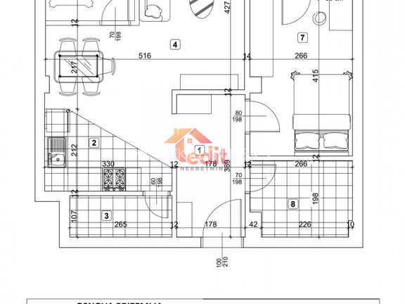 TOP LOKACIJA-BULEVAR NEMANJIĆA-DVOIPOSOBAN STAN-58 M2-3.sprat