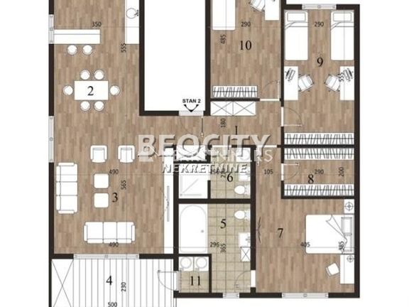Novi Sad, Novo Naselje, Jugovićevo, 4.0, 135m2, 297000EUR