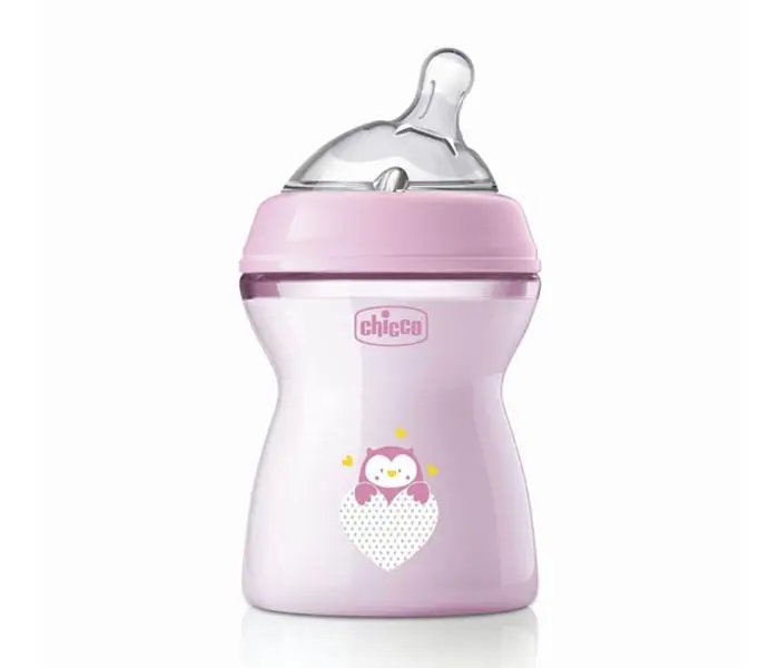 Chicco Plastična flašica Natural Feeling, 250ml, Roze