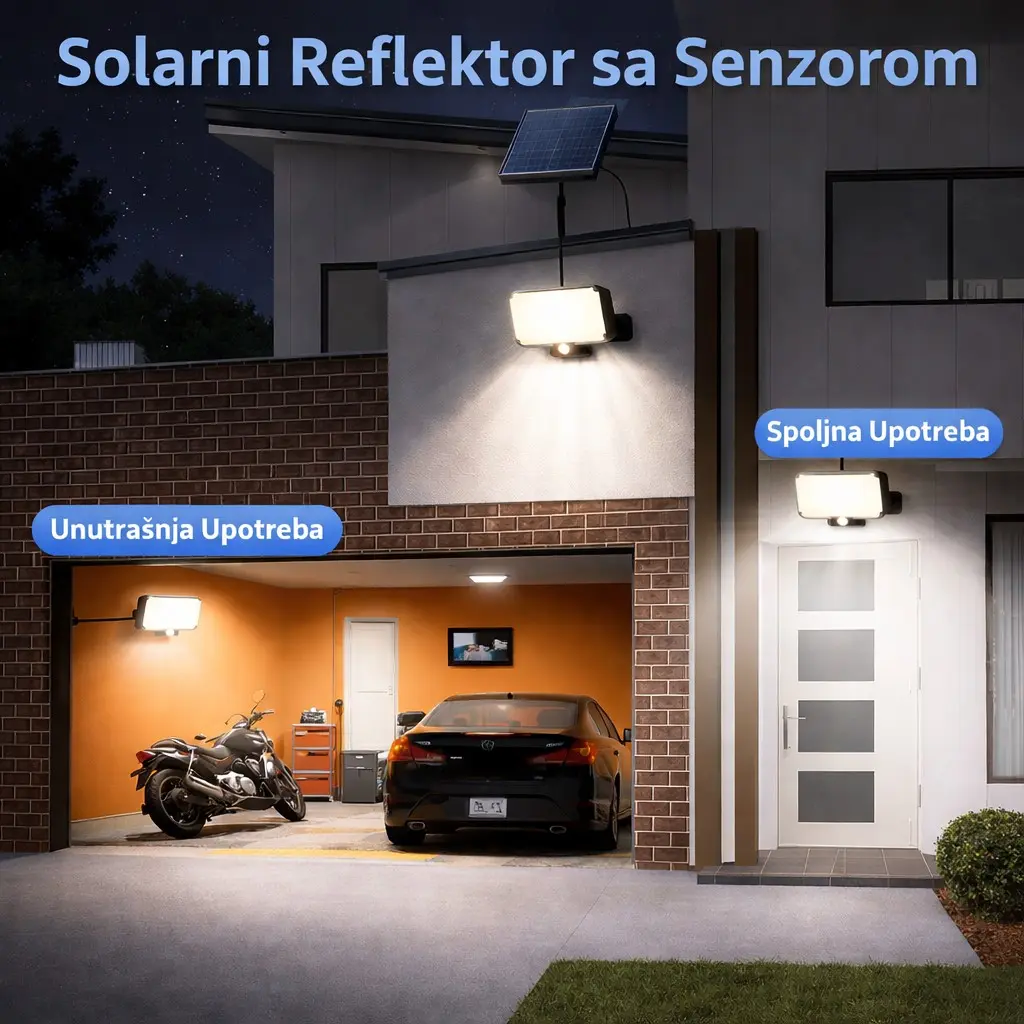 Solarni LED reflektor sa senzorom