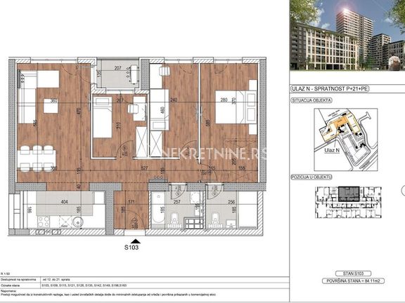 Prodaja, stan četvorosoban, Novi Beograd Tošin Bunar