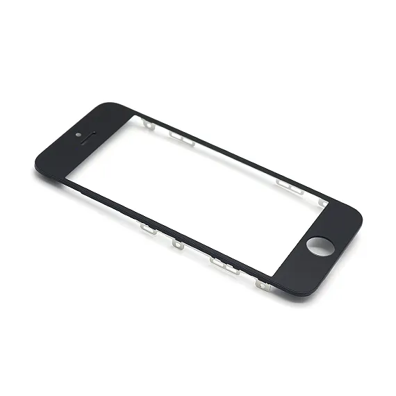 Staklo Touchscreen-a za iPhone 5S sa frejmom + OCA sticker black