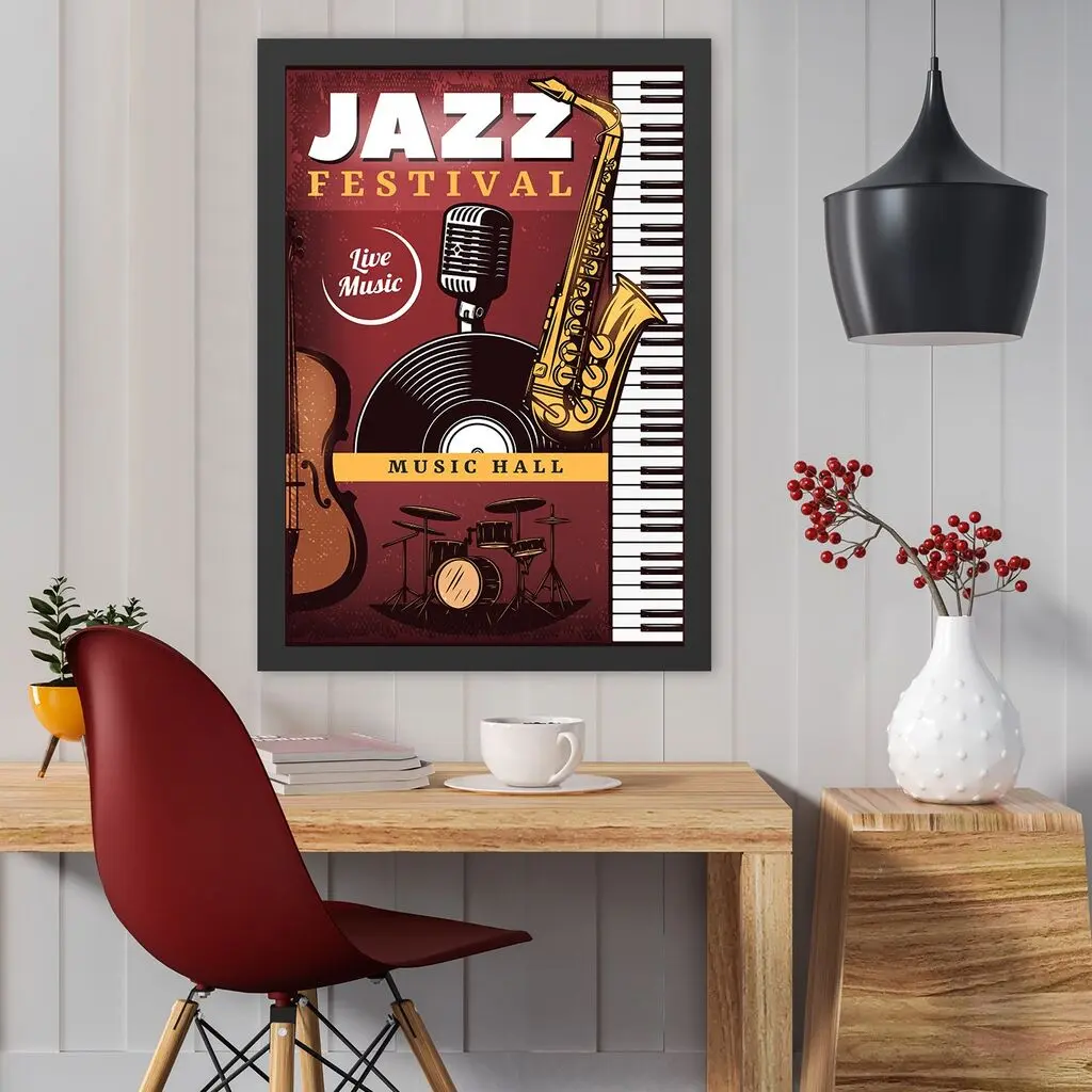 Wallity Uramljena slika Jazz Festival, 35x45 cm