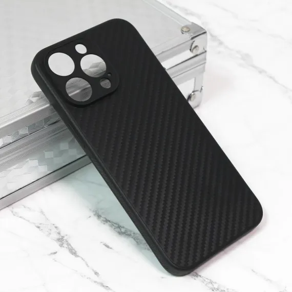 Maska Carbon fiber za iPhone 15 Pro Max crna