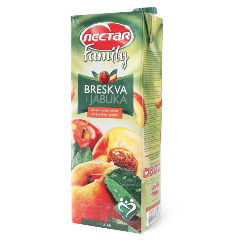Paket Nectar Family Breskva u tetrapaku 1.5L - 8 komada