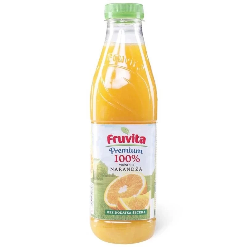Fruvita Premium 100% Voćni Sok Narandža 0.75L PET ambalaža u paketu od 6 flaša
