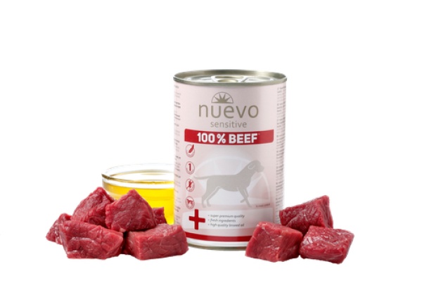 Nuevo Vlažna hrana Sensitive monoprotein govedina za pse 400g