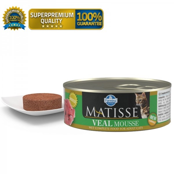 Matisse Vlažna hrana Cat Mousse Veal 85g
