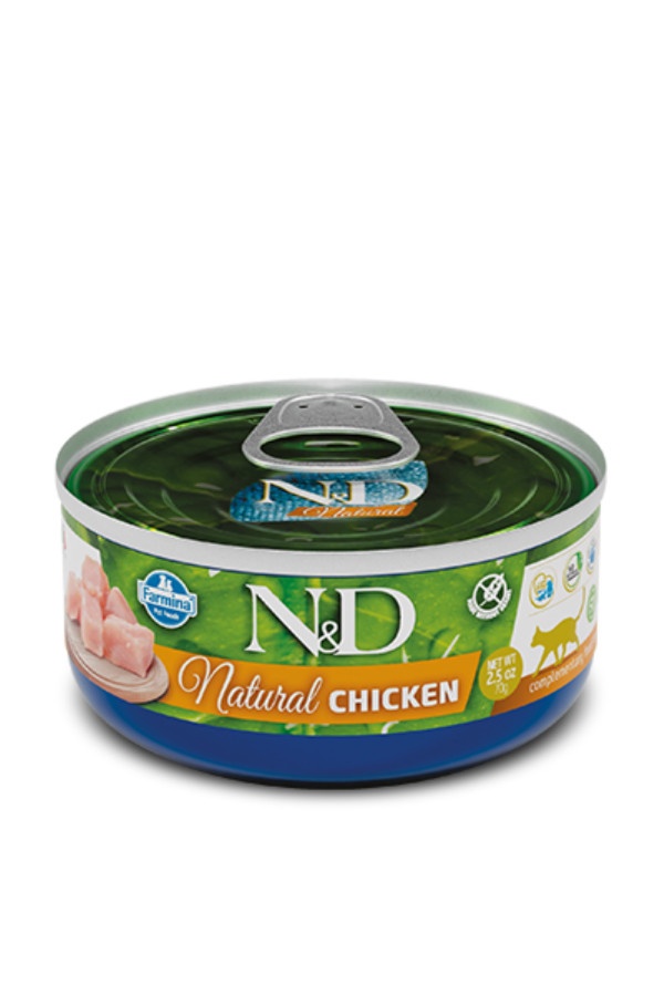 N&D Vlažna hrana Can Cat Natural Chicken 70g x 12kom